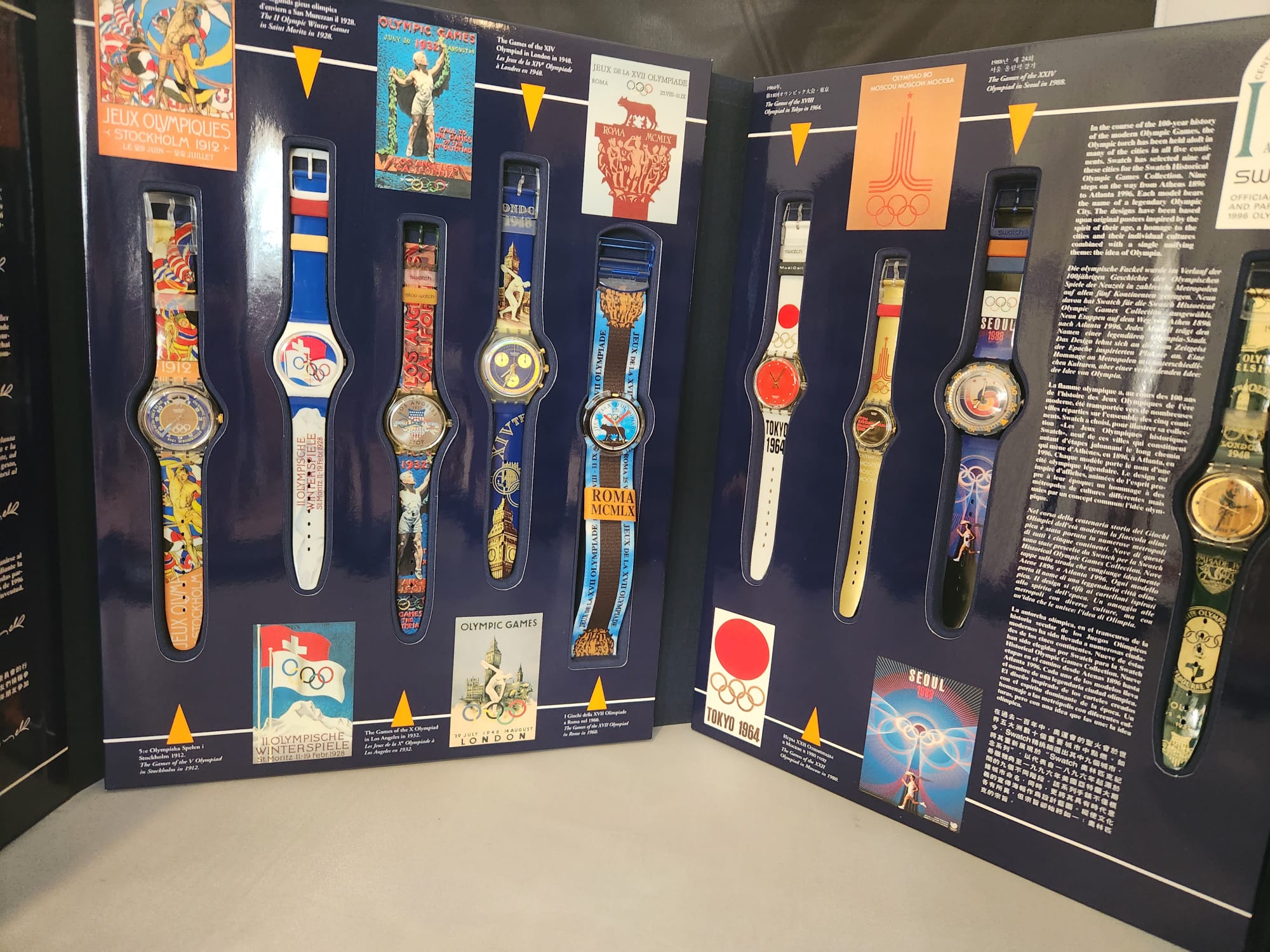 RARE Swatch Olympic Games Set 1996 - #1729/9999 Limited Edition, 9 ...
